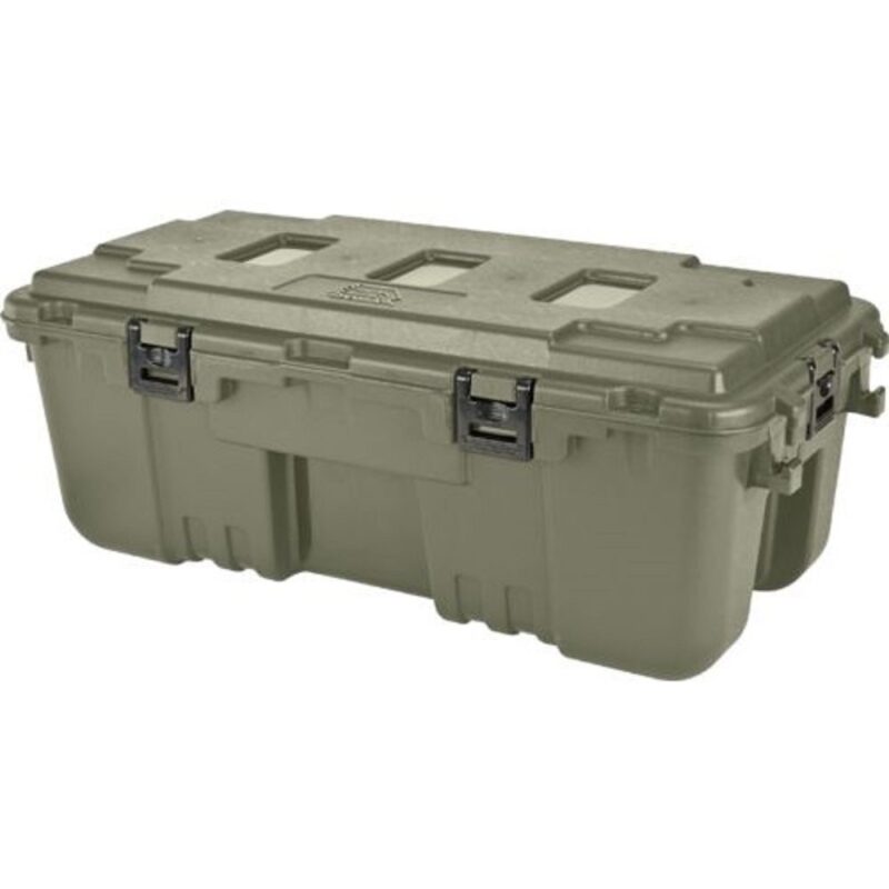 Plano Storage Trunk - 108 Quart W/ Wheels (1819) - Hunter Green Hinged ...
