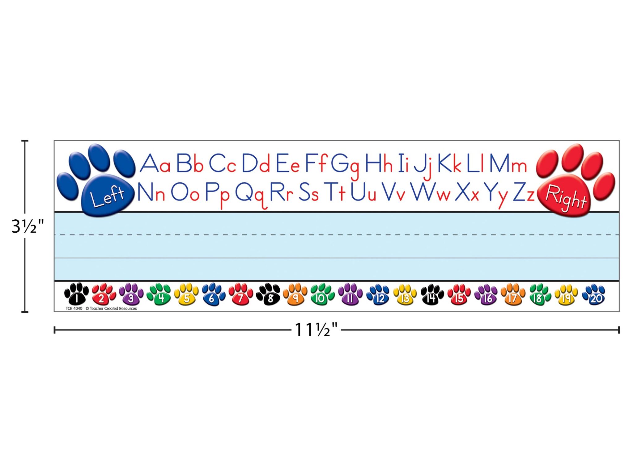Teacher Created Resources Paw Alphabet Name Plate - Swiftsly