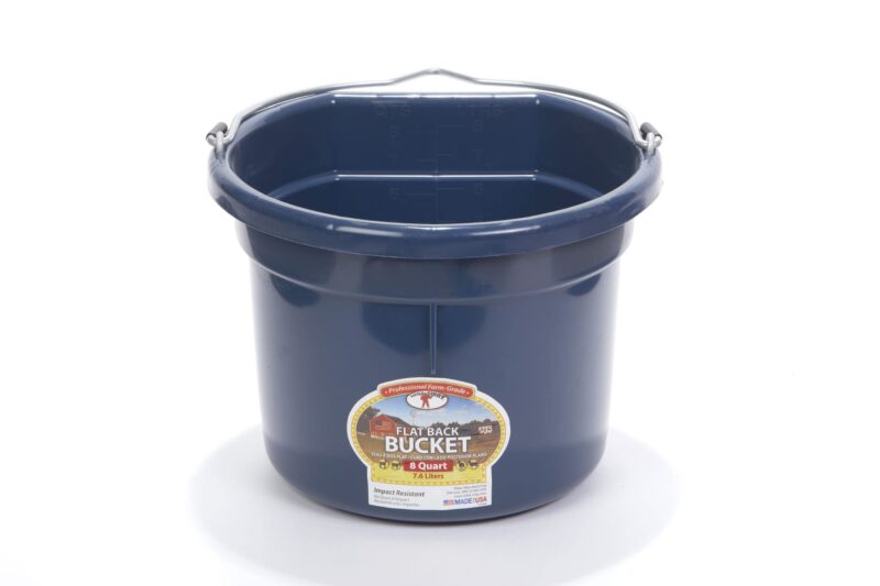 Little Giant® Flat Back Plastic Animal Feed Bucket | Animal Feed Bucket ...