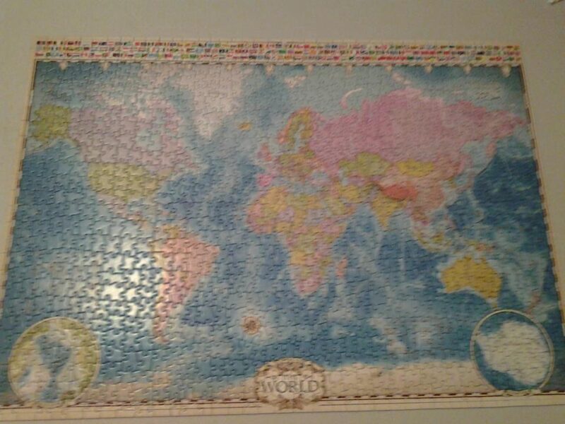 EuroGraphics Map Of The World Puzzle (1000-Piece) - Swiftsly