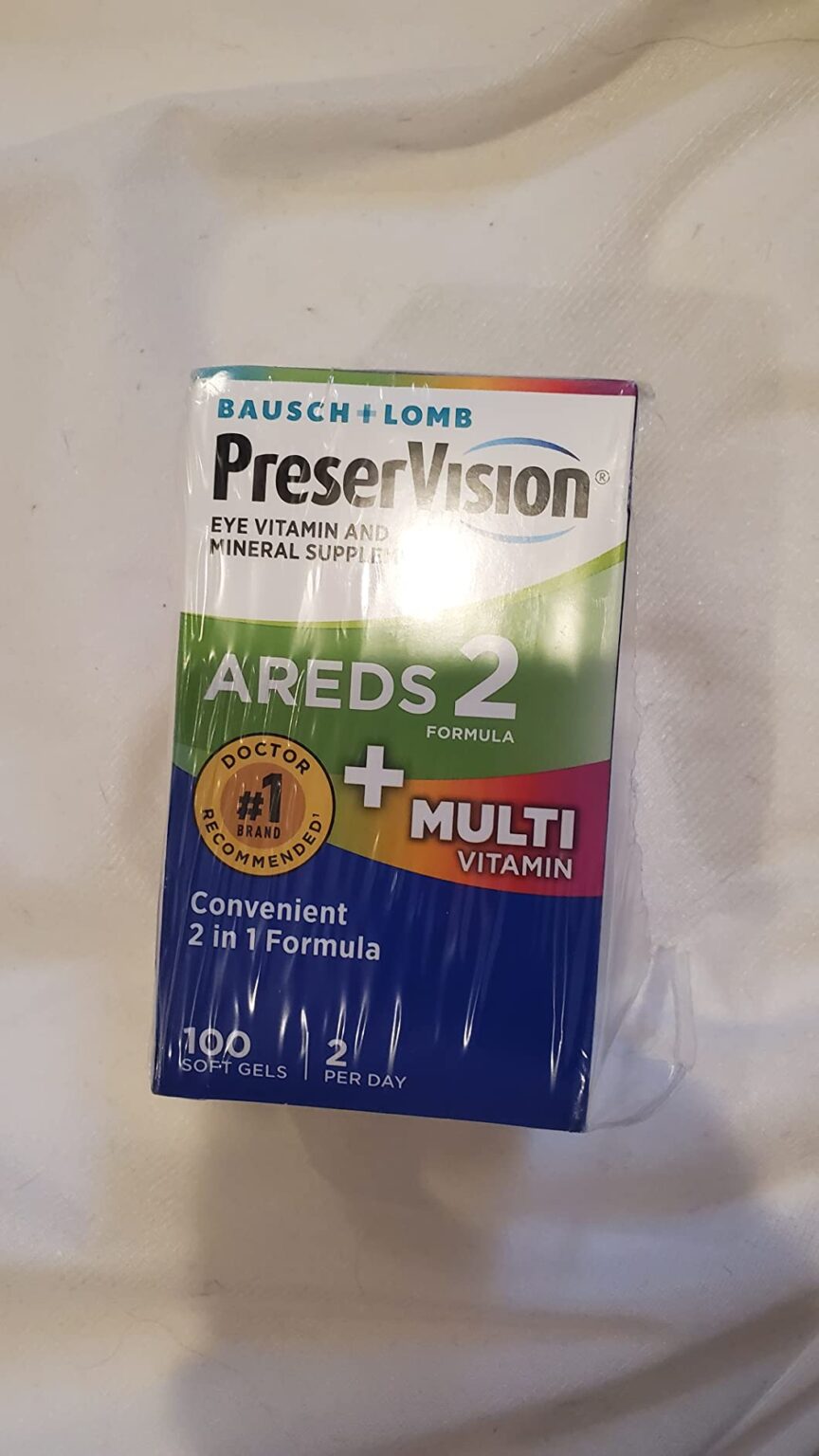 PreserVision AREDS 2 + Multivitamin 2-in-1 Eye Contains Vitamin C D E ...