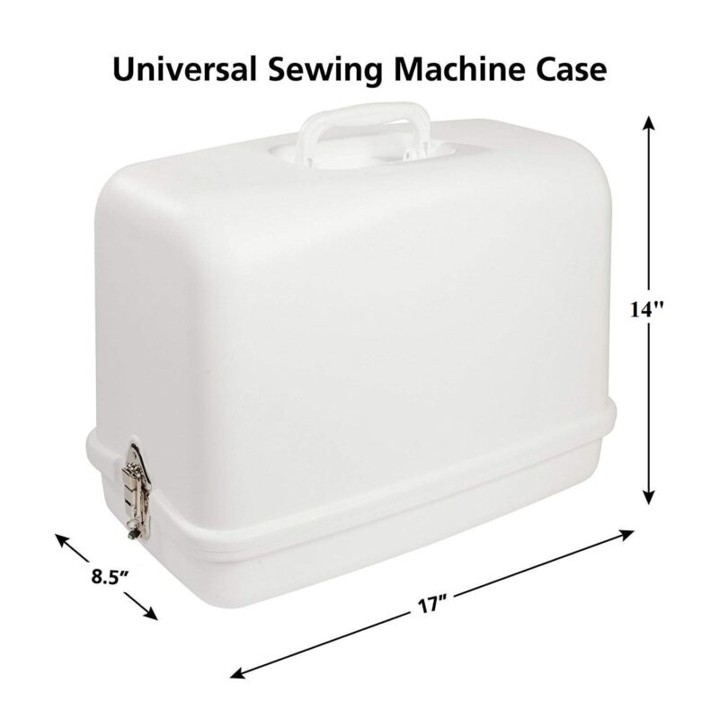 SINGER | Universal Hard Carrying Case, White, Impact Resistant Plastic ...
