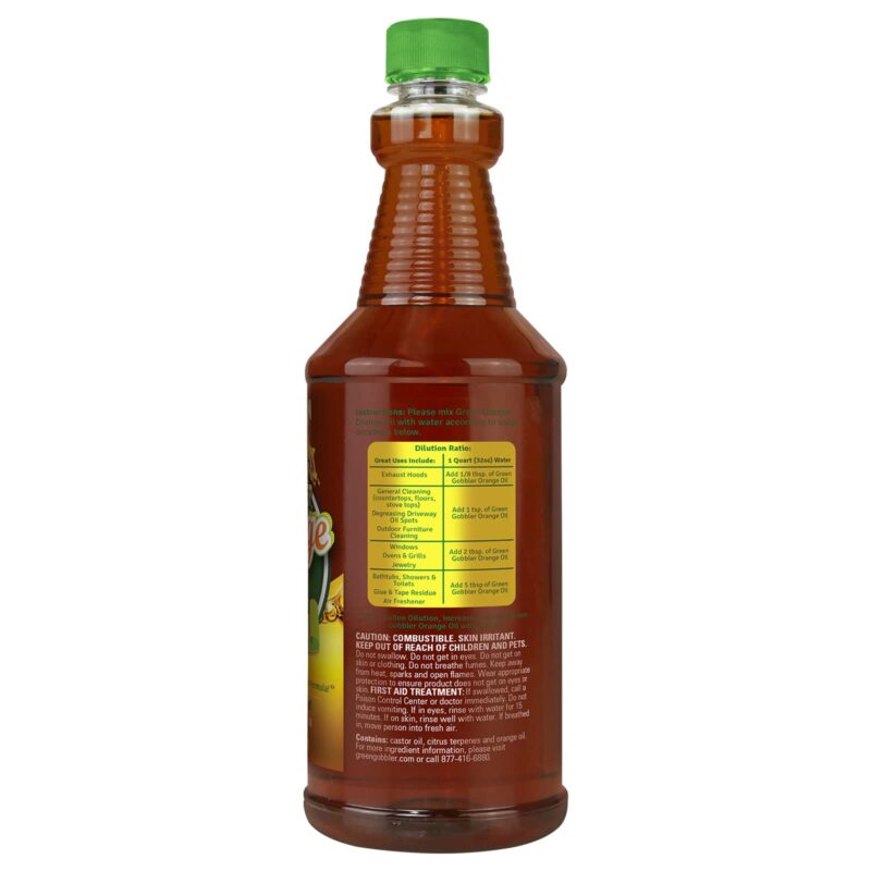 Green Gobbler All-Natural, Cold Pressed Concentrated Orange Oil For ...