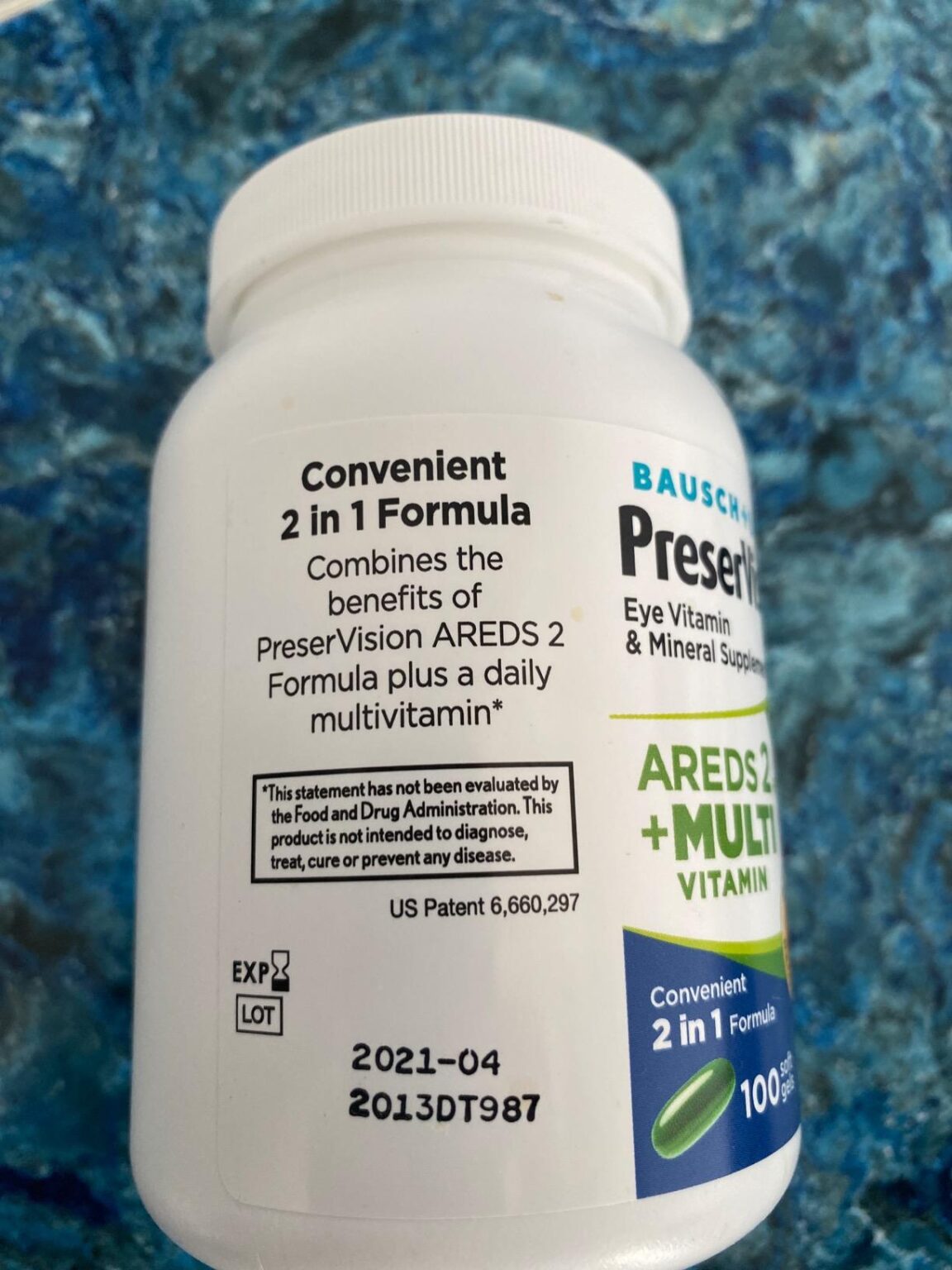 PreserVision AREDS 2 + Multivitamin 2-in-1 Eye Contains Vitamin C D E ...