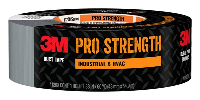 3M Pro Strength Duct Tape Industrial & HVAC, 1.88 Inches By 60 Yards ...