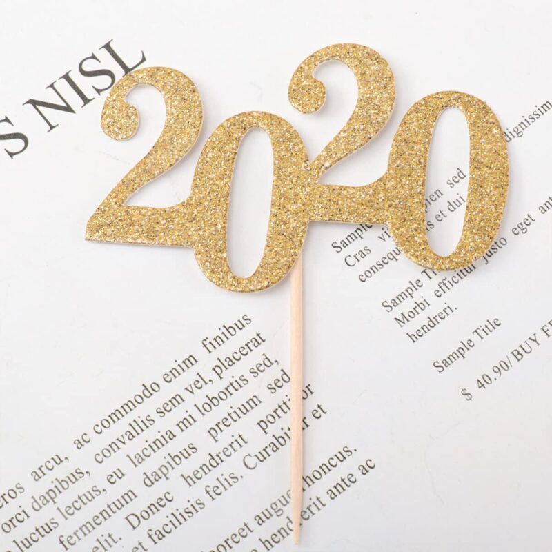 24pcs 2020 Congrats Grad Cake Topper Class Of 2020 Graduate Party ...