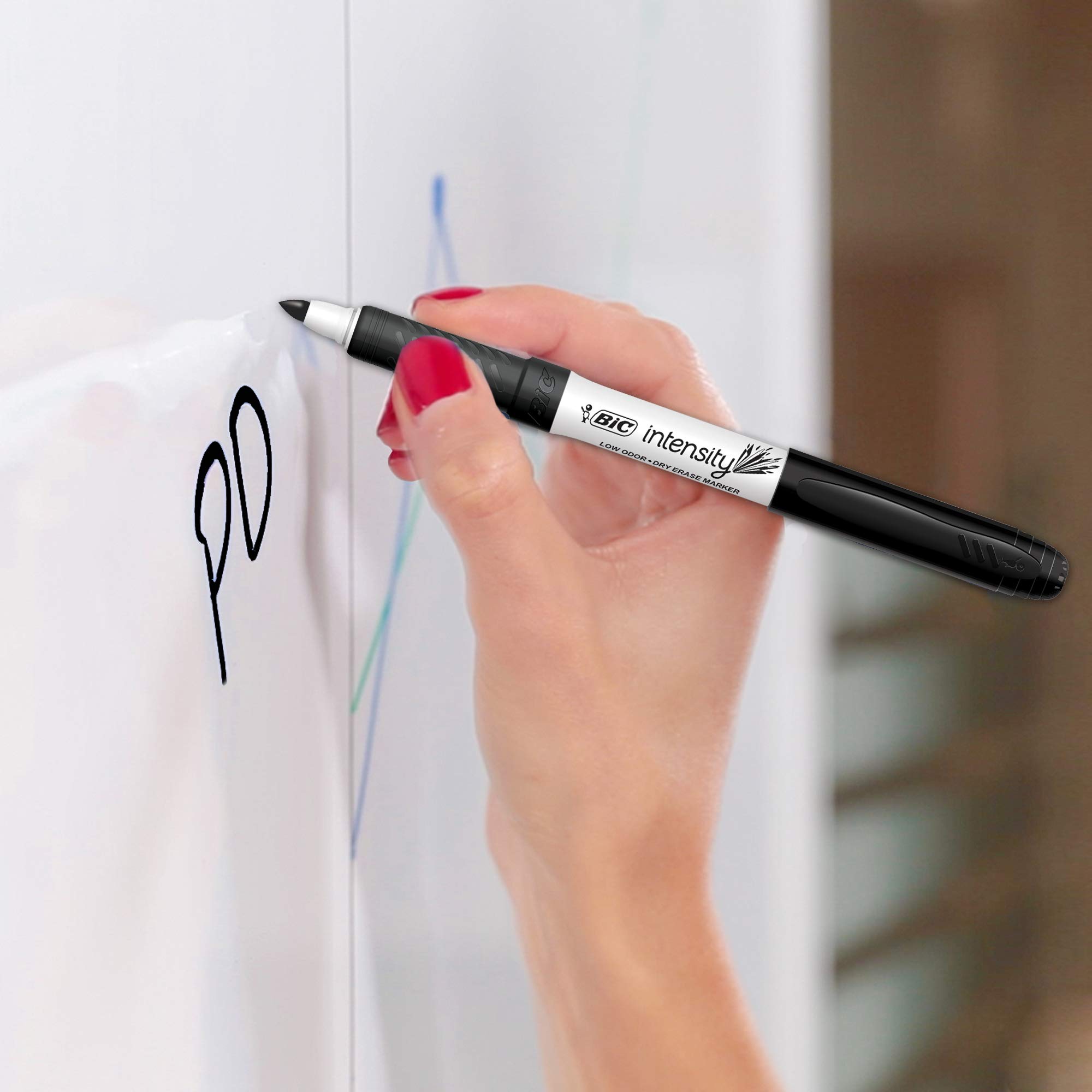 BIC Intensity Low Odor Dry Erase Marker, Fine Point, Assorted Ink ...