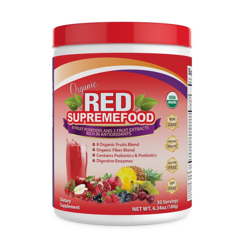 Divine Health Organic Red Supremefood® | 10 Organic Fruits + Probiotics ...