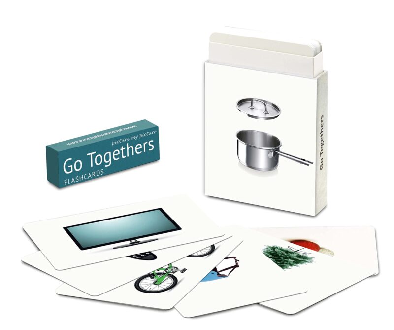 Picture My Picture Go Together Flash Cards | 40 Matching Language ...
