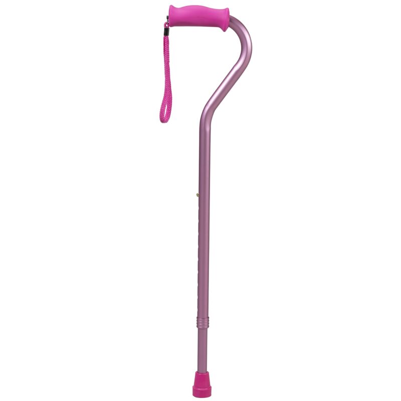 PCP Offset Walking Cane, Height Adjustable, Senior Living Mobility Aid ...