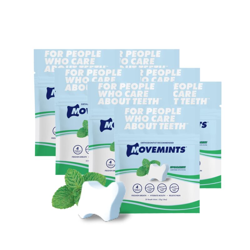 Movemints Clear Aligner Mints - Patented Aligner Seating Mints - Edible ...