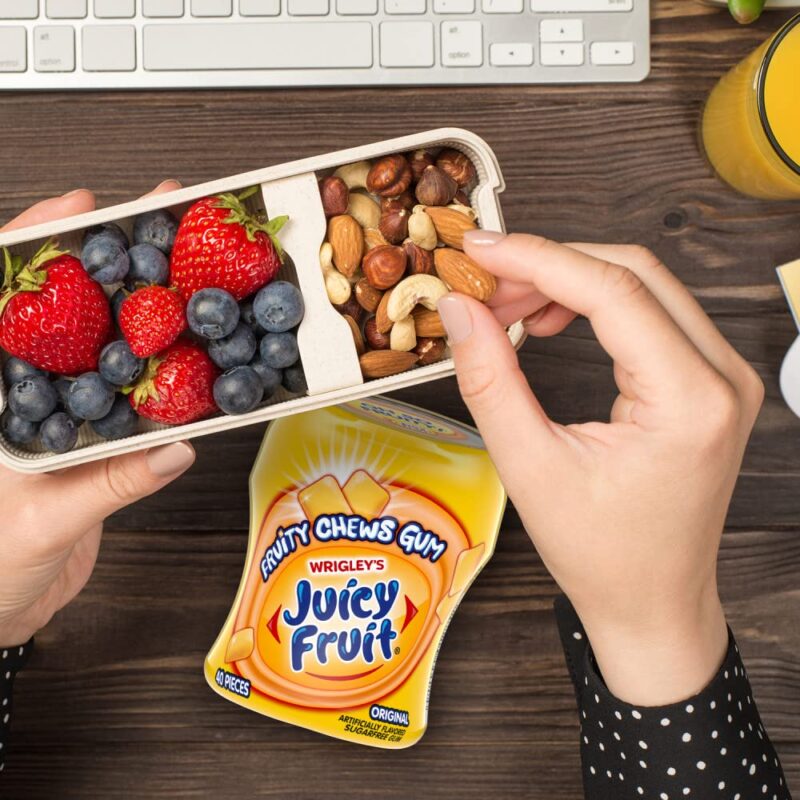 Juicy Fruit Gum (4 Pack) Original Bubble Gum Chewing Gum Bulk Pack, 40 ...