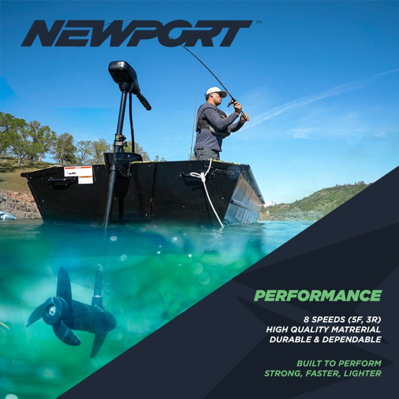 Newport NV-Series Thrust Saltwater Transom Mounted Trolling Electric ...