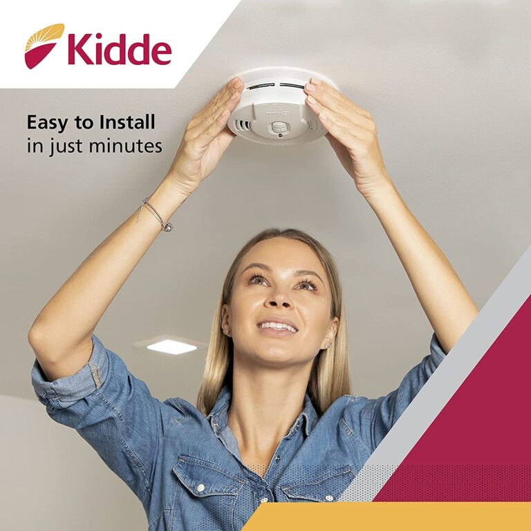 Kidde Smoke Detector, 10-Year Battery, LED Indicators, Replacement ...