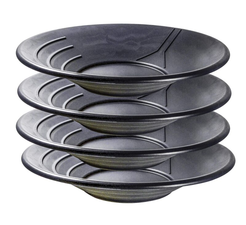 SE 14 Inch Gold Panning Pan - Three Riffles For Easier Mining And ...