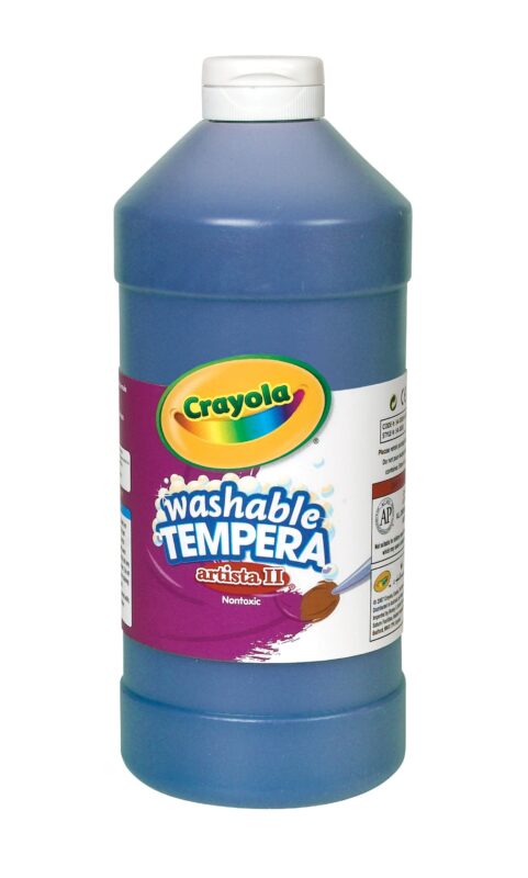 Crayola Artista II Washable Tempera Paint 16oz Blue - Swiftsly