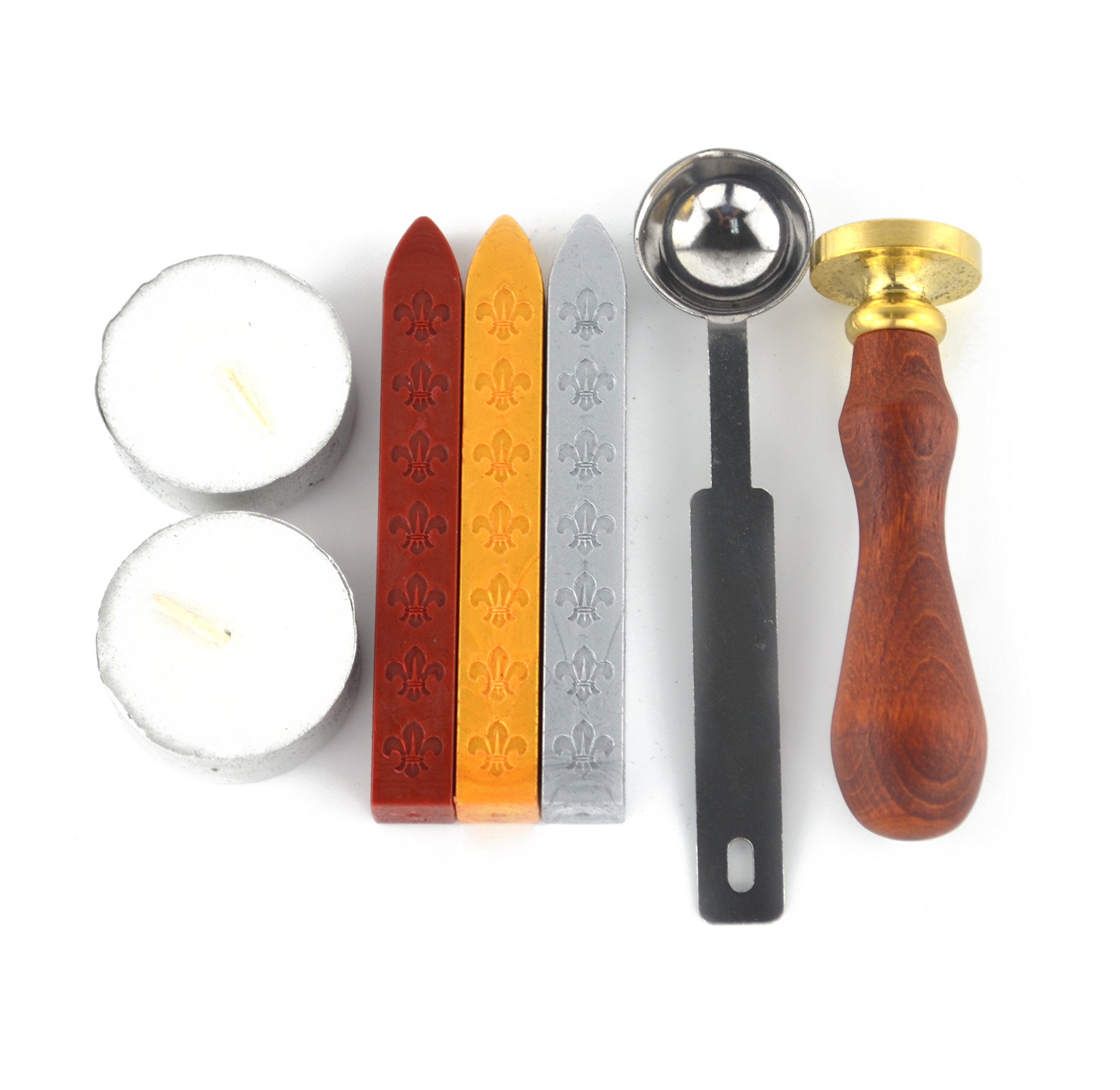 Samyo Wax Seal Stamp Kit Retro Creative Sealing Wax Stamp Maker Gift ...