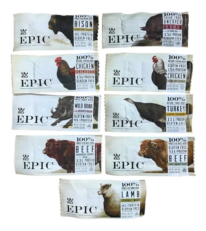 Epic - Epic Bars Variety Pack, 9 Flavors (9 Pack) 1.5 Ounce (Pack Of 9 ...