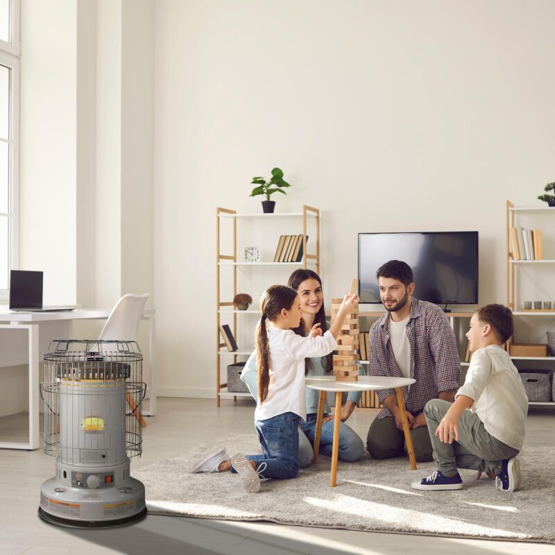 Kero World KW-24G Indoor Kerosene Heater, Large, White - Swiftsly
