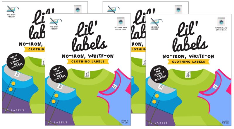 Clothing Labels, Write On Name, No Iron, Washer And Dryer Safe, Kids ...