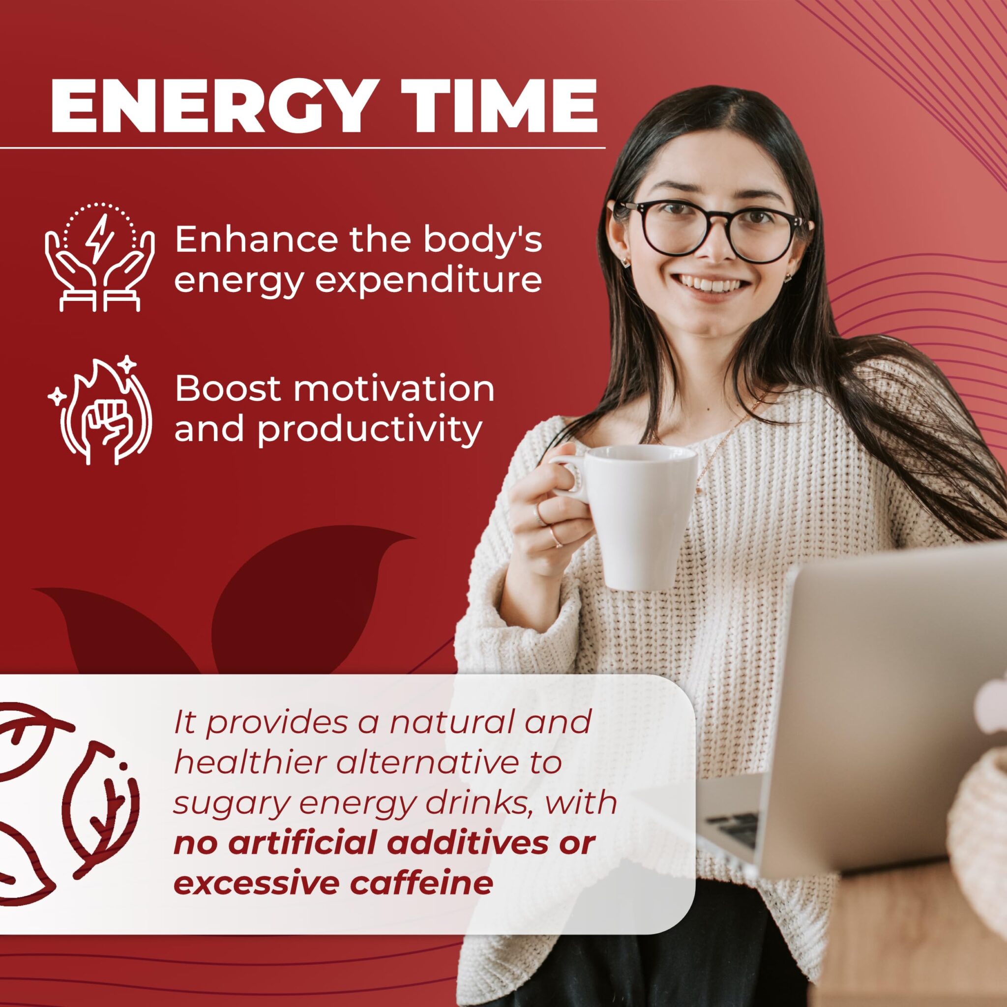 Total Tea Detox Guayusa Energy Tea - All Natural Herbal Caffeinated Tea ...