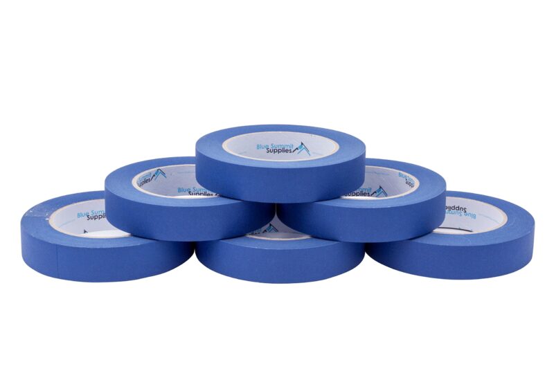 6 Pack 0.94 Inch Blue Painters Tape, Medium Adhesive That Sticks Well ...