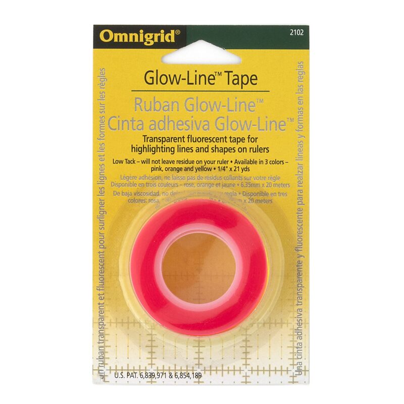 Omnigrid Glow Line Tape, Pink/Orange/Yellow, 3 Pack - Swiftsly