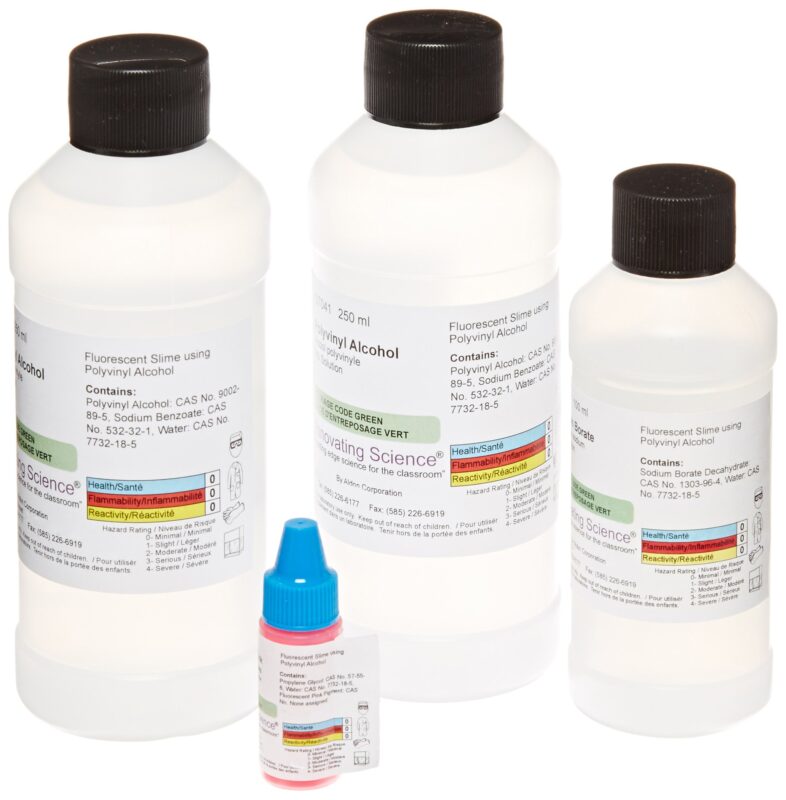 Innovating Science Fluorescent Slime Using Polyvinyl Alcohol Chemistry ...