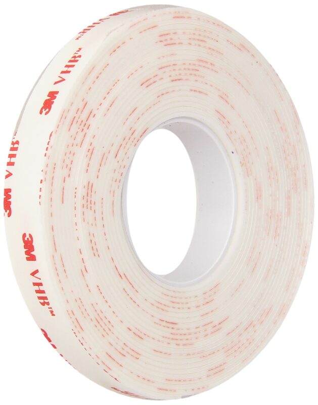 3M - 1/2-5-4950 VHB 4950 Heavy Duty Mounting Tape - 0.5 In. X 15 Ft ...