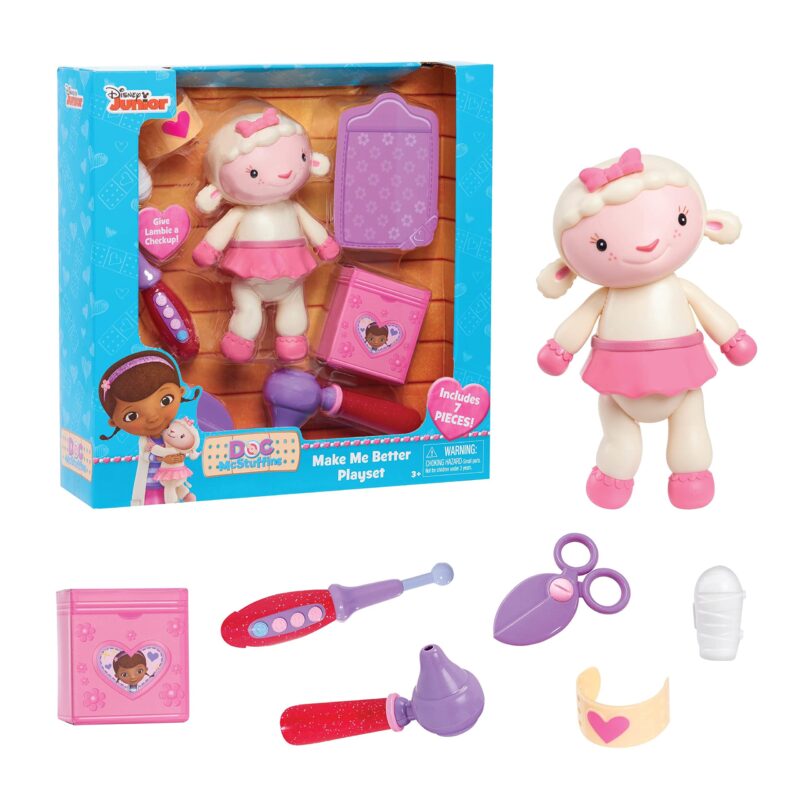 Disney Junior Doc McStuffins Make Me Better Lambie Playset, Officially ...