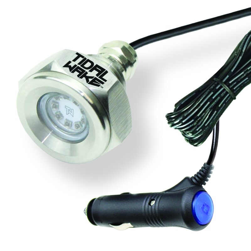 Tidal Wake Plug N' Play Underwater LED Boat Drain Plug Light, No Wiring ...