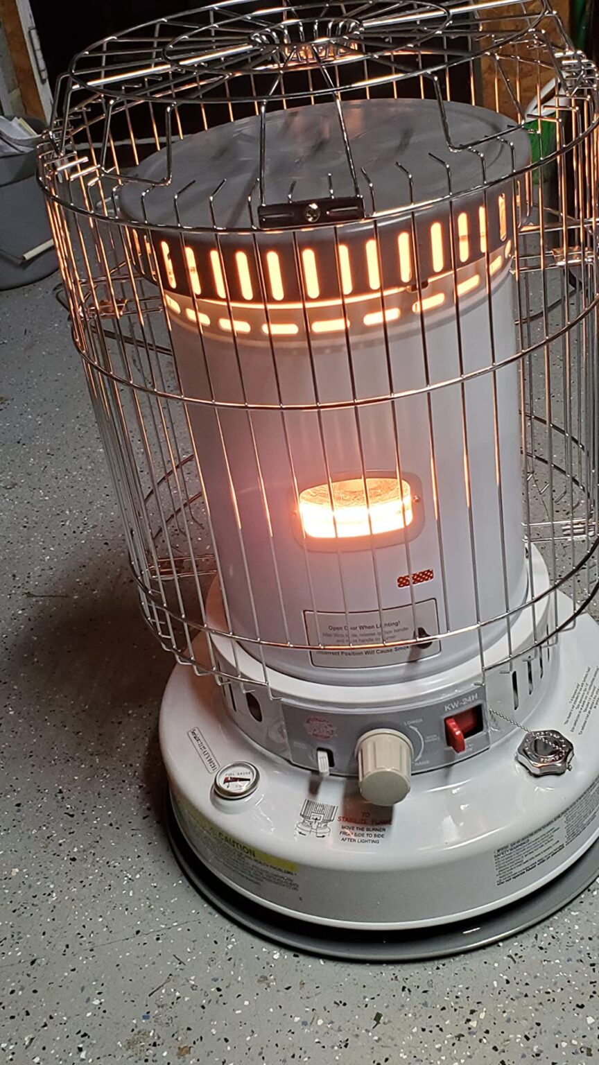 Kero World KW-24G Indoor Kerosene Heater, Large, White - Swiftsly