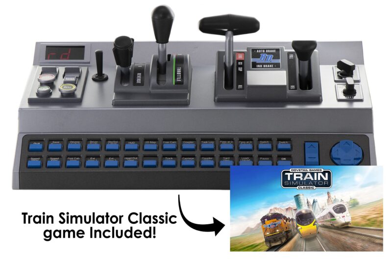 RailDriver USB Desktop Train Cab Controller With Train Sim Classic ...