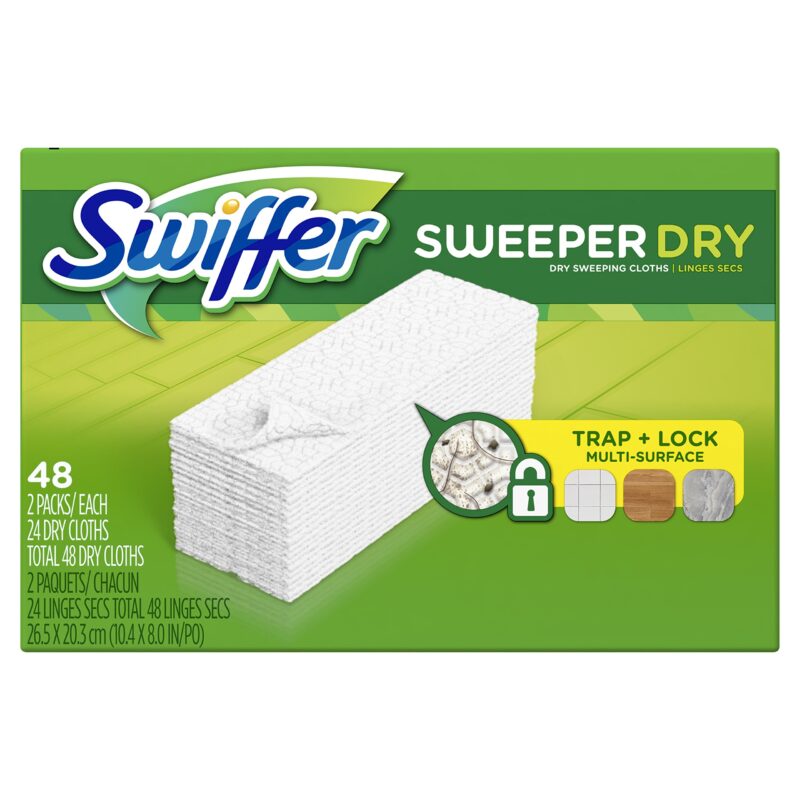 Swiffer Sweeper Dry Sweeping Pad Multi Surface Refills, Unscented, 48 ...