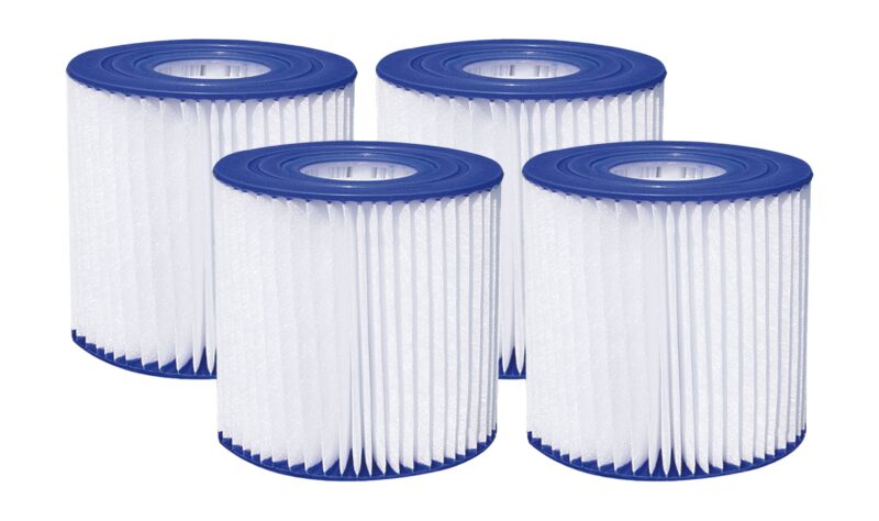 Summer Waves 4.13" X 3.75" Type D Filter Cartridge (4 Pack) - Swiftsly