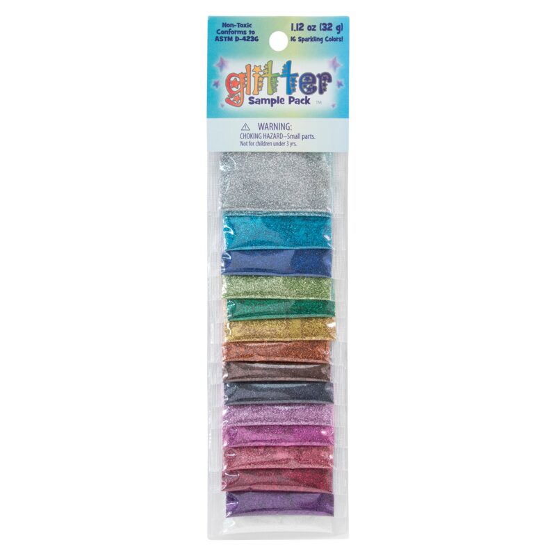 Sulyn Sparkling Glitter Sample Pack, Non-Toxic Variety Pack, 16 ...