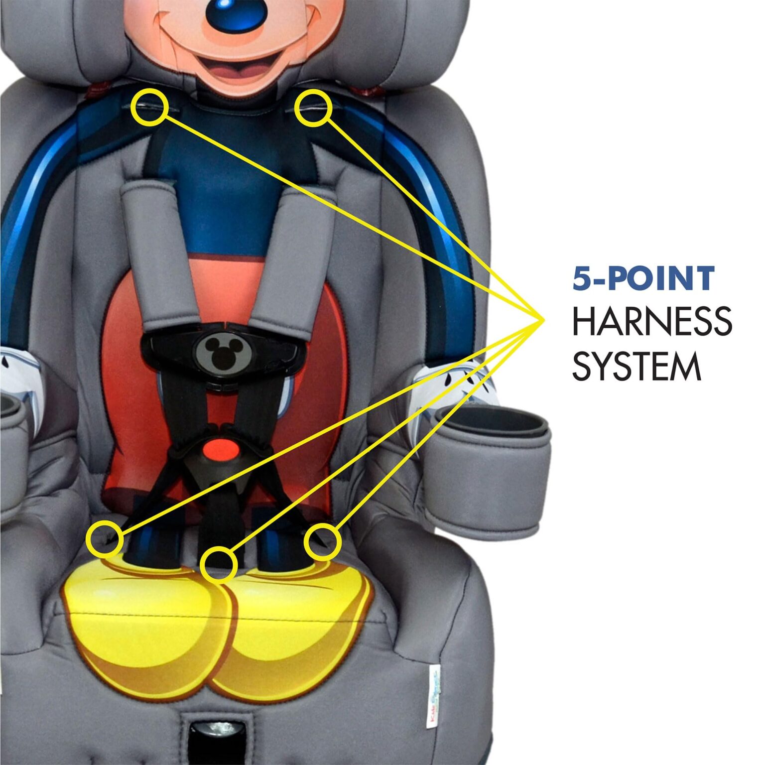 KidsEmbrace 2-in-1 Forward-Facing Harness Booster Seat, Disney Mickey ...