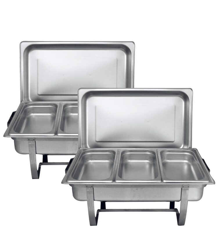 TigerChef Chafing Dish Buffet Set - Chaffing Dishes Stainless Steel - 2 ...