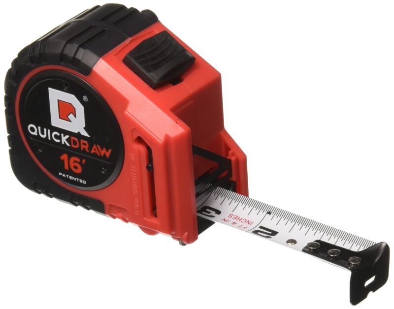 16' Foot QUICKDRAW PRO Self Marking Tape Measure - 1st Measuring Tape ...