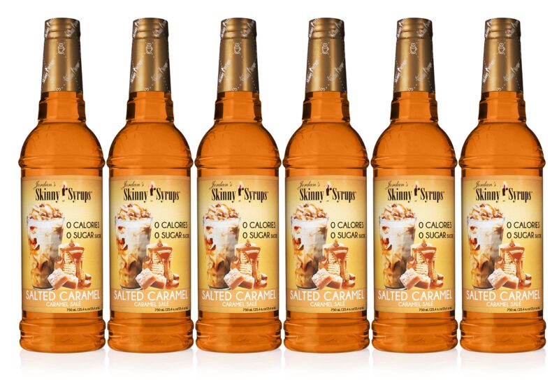 Jordan's Skinny Syrups Sugar Free Coffee Syrup, Salted Caramel Flavor ...