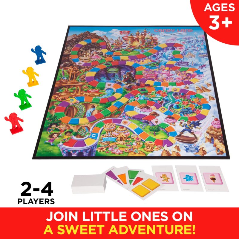 Hasbro Gaming Candy Land Kingdom Of Sweet Adventures Board Game For ...