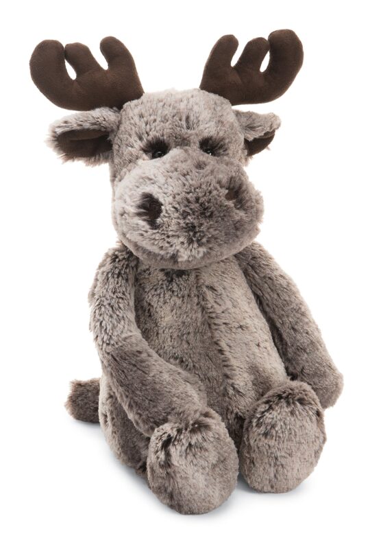 Jellycat Bashful Marty Moose Stuffed Animal, Medium, 12 Inches - Swiftsly