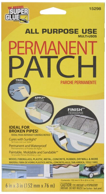 Super Glue - Black - Permanent Reinforced Polyester Fiberglass Patch ...