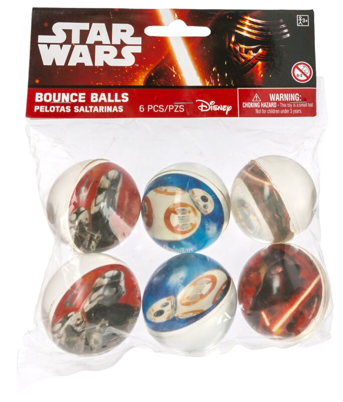 Star Wars™ Episode VII Bounce Balls, Party Favor 6 Piece - Swiftsly